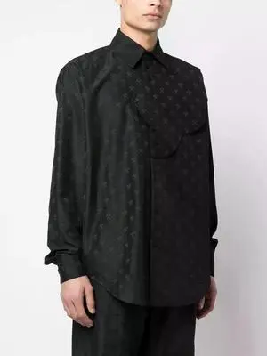 GMBH Hammer-jacquard Button-up Shirt