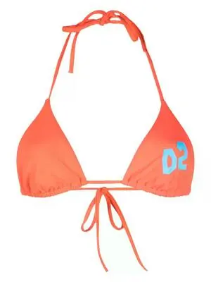 Dsquared2 Logo-print Bikini Top - Orange