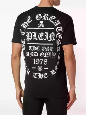 Philipp Plein Graphic-print Cotton T-shirt - Black