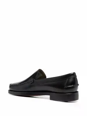 SEBAGO Polished-leather Loafers - Black