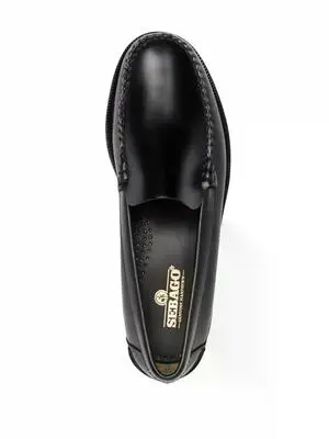 SEBAGO Polished-leather Loafers - Black