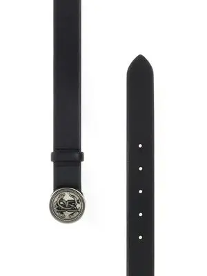 Roberto Cavalli Logo-buckle Leather Belt