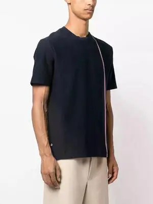 Thom Browne Rwb Stripe Cotton T-shirt - Blue