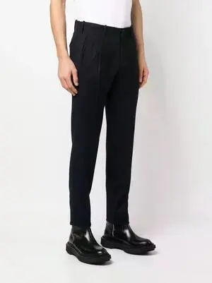 Incotex Mid-rise Straight-leg Trousers - Blue