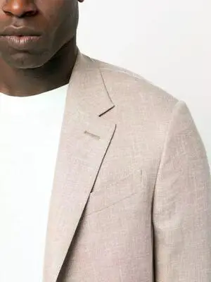 Zegna Tailored Single-breasted Blazer - Neutrals