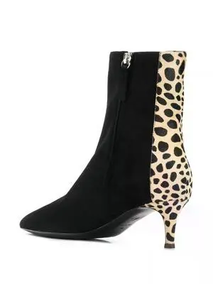 GIUSEPPE ZANOTTI Leopard Ankle Boots