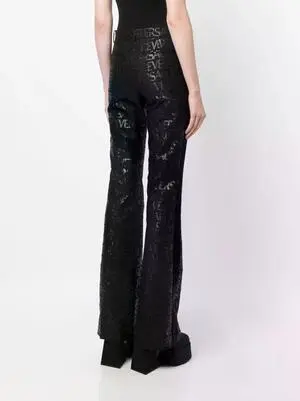 Versace Allover Flared Trousers