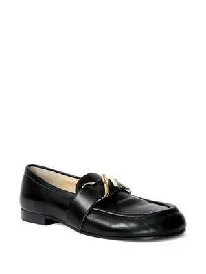 Proenza Schouler Monogram-plaque Leather Loafers