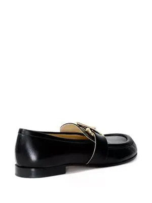 Proenza Schouler Monogram-plaque Leather Loafers