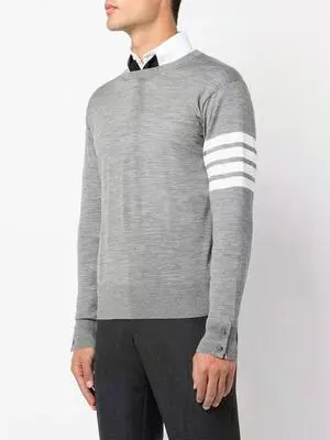 Thom Browne 4-bar Crew Neck Jumper