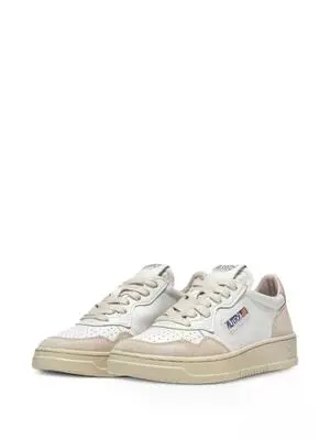 AUTRY Medalist Leather-suede Lace-up Sneakers - White