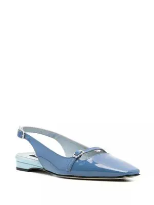 CAREL Ninon Leather Slingback Ballet Flats