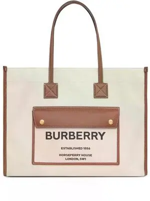 Burberry Medium Freya Tote Bag - Neutrals