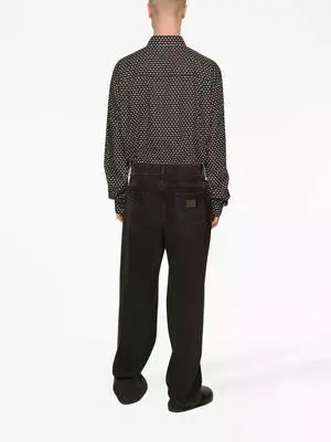 Dolce & Gabbana Dg Logo-print Cotton Shirt