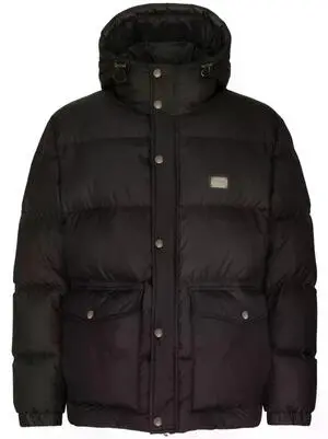 Dolce & Gabbana Logo-plaque Padded Hooded Jacket