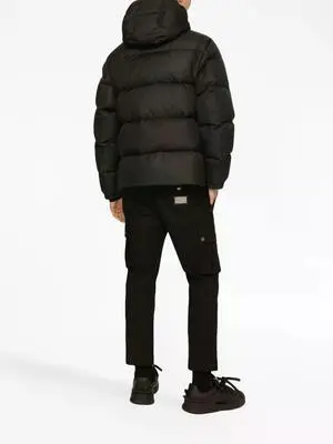 Dolce & Gabbana Logo-plaque Padded Hooded Jacket