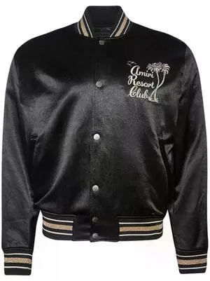 Amiri Logo-embroidered Track Jacket - Black