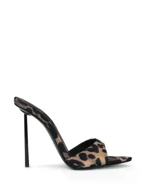 LE SILLA Bella Leopard-print Heeled Sandals - Brown