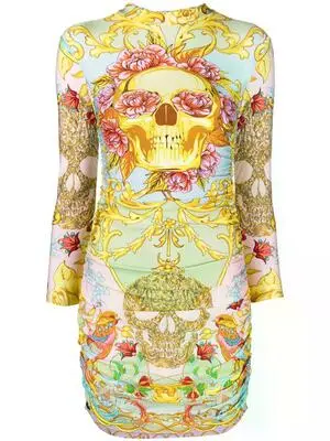 Philipp Plein Baroque Printed Minidress