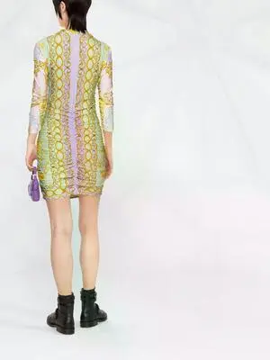 Philipp Plein Baroque Printed Minidress