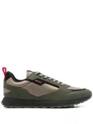 Hugo Ripstop Panelling Sneakers - Green