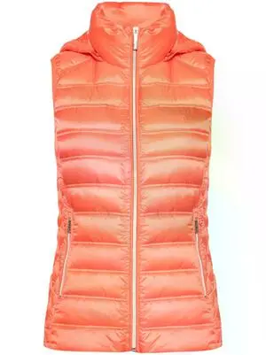 Michael Kors Detachable-hood Down Gilet - Orange