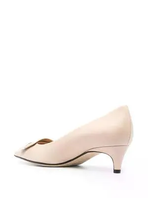 SERGIO ROSSI Sr1 45mm Plaque-embellished Pumps - Neutrals
