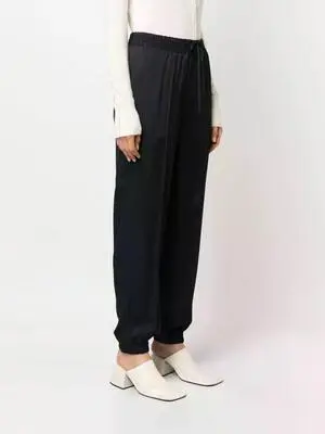 JIL SANDER Drawstring Tapered Trousers - Blue