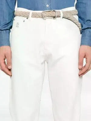 Brunello Cucinelli Straight-leg Jeans - White