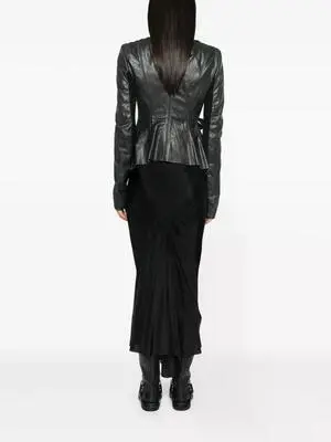 Rick Owens Leather Jacket - Black