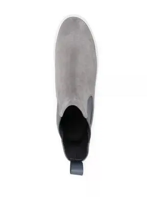 SCAROSSO Elasticated Side-panel Sneakers - Grey