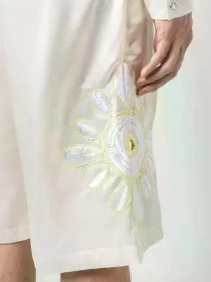 BLUEMARBLE Embroidered Satin Shorts