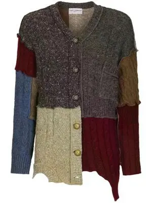 Dolce & Gabbana Patchwork Distressed Cardigan