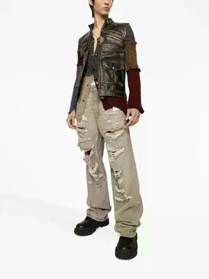 Dolce & Gabbana Patchwork Distressed Cardigan
