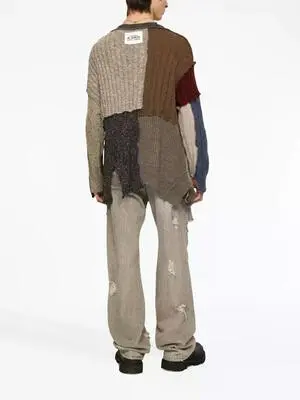 Dolce & Gabbana Patchwork Distressed Cardigan