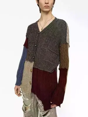 Dolce & Gabbana Patchwork Distressed Cardigan