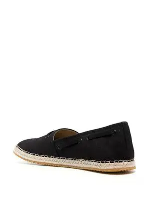 Roberto Cavalli Logo-plaque Flat Espadrilles - Black