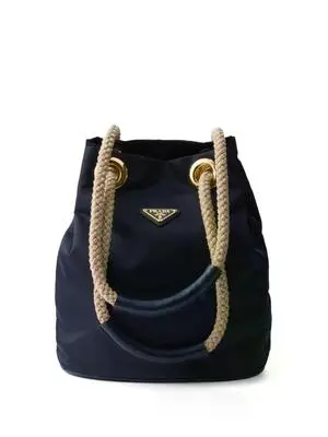 Prada Small Mariner Bucket Bag - Blue