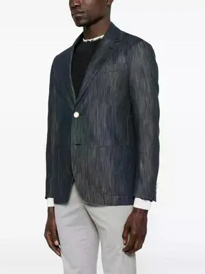 LARDINI Denim Blazer - Blue