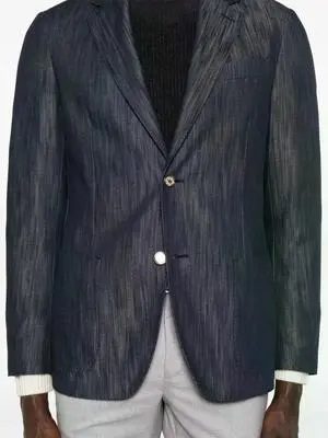 LARDINI Denim Blazer - Blue