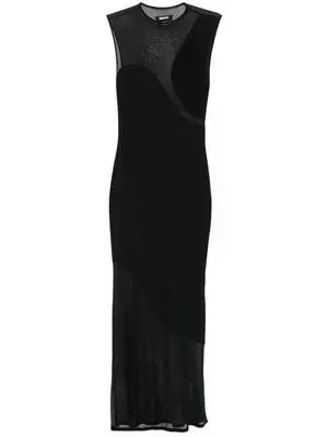 ROTATE BY BIRGER CHRISTENSEN Sheer Knit Maxi Dress