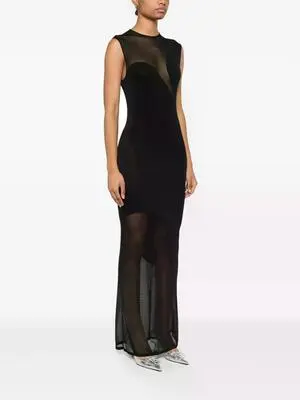 ROTATE BY BIRGER CHRISTENSEN Sheer Knit Maxi Dress