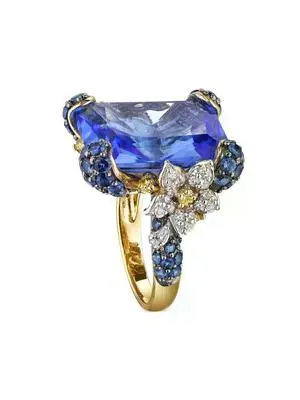 ANABELA CHAN 18kt Gold Vermeil Cinderella Gemstone Ring