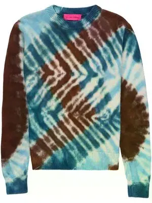 THE ELDER STATESMAN Zigzag Intarsia Knit Jumper