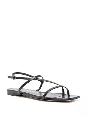 AeydĒ Ella Flat Sandals - Black