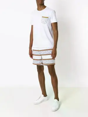 AMIR SLAMA Slogan-print Pocket T-shirt