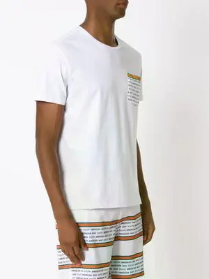 AMIR SLAMA Slogan-print Pocket T-shirt