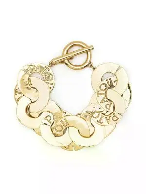 PATOU Logo-engraved Coin Bracelet - Gold