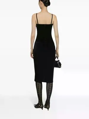 Dolce & Gabbana Strapless Stretch-silk Dress