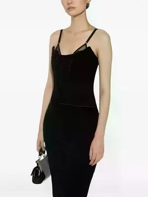 Dolce & Gabbana Strapless Stretch-silk Dress